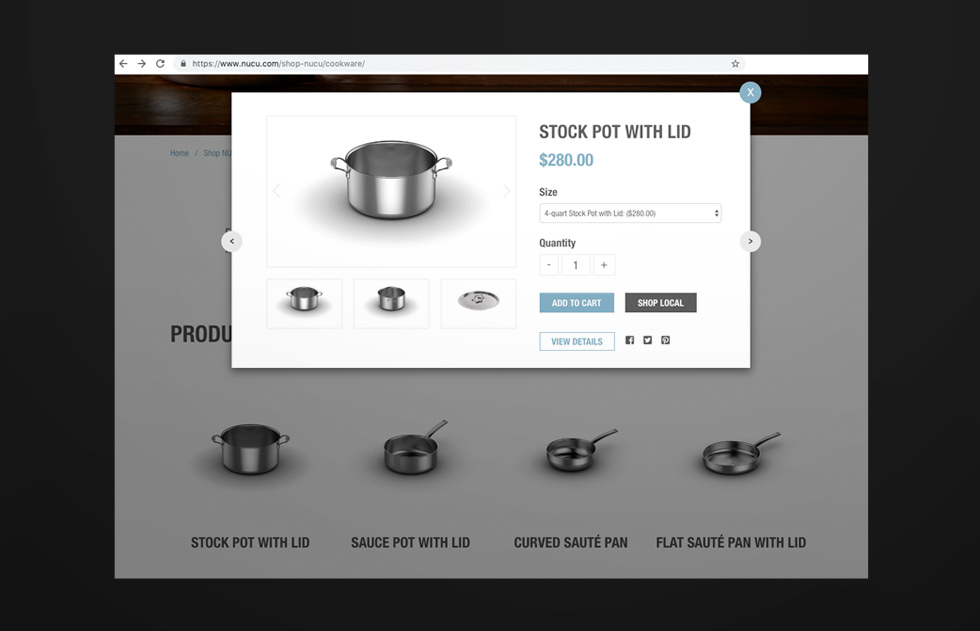 A Recipe For Success - NUCU Cookware Ecommerce Website | Dynamic, Inc.